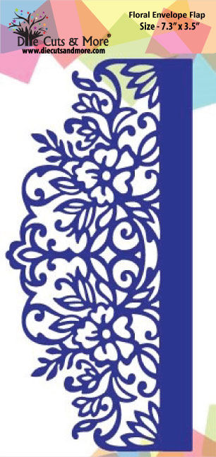 Floral Envelope Flap die - Die Cuts & More
