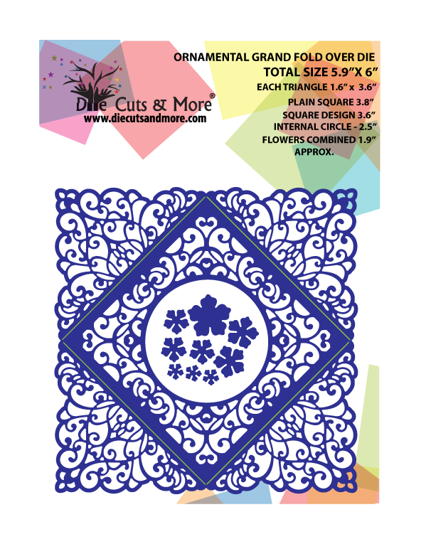 ORNAMENTAL GRAND FOLD OVER DIE WITH COVERS - Die Cuts & More