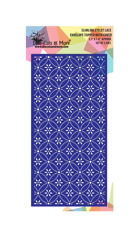 SLIMLINE EYELET LACE ENVELOPE TOPPER WITH COVER - Die Cuts & More